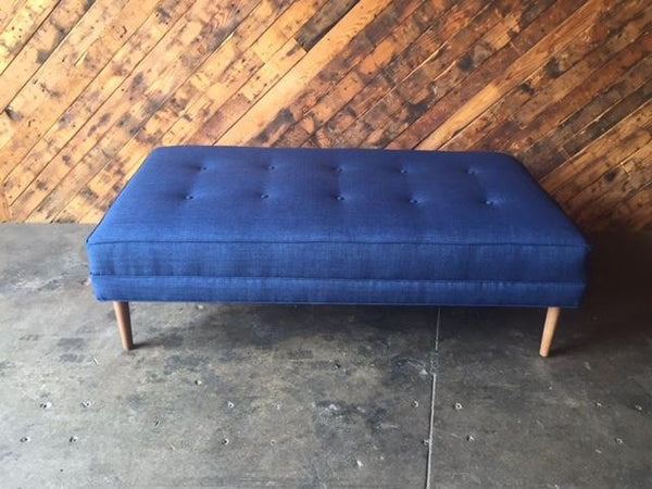 Mid Century Style Custom Bench Ottoman – The Hunt Vintage